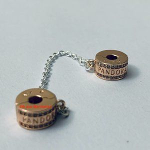 Pandora | Jewelry | Pandora Rose Gold Insignia Safety Chain 78257cz ...